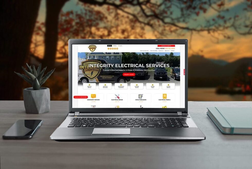 WordPress website design for Integrity Electrical Services